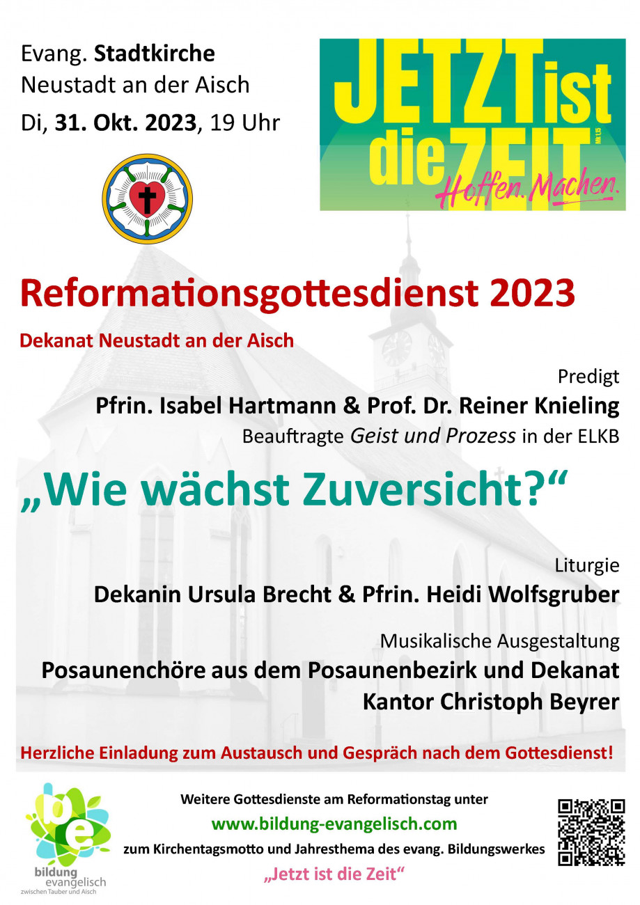 Reformationsgottesdienste zum Thema "Jetzt ist die Zeit" | Dekanat ...